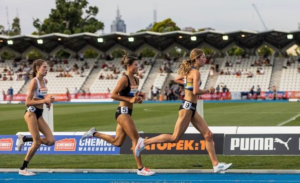 Laura Roderick in Green and Gold - St Andrew's College