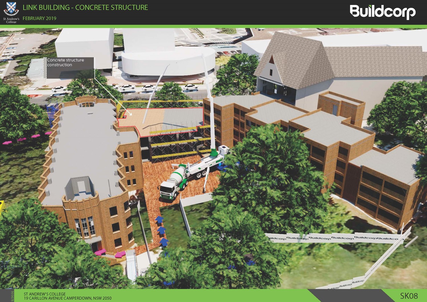 Construction glen view 2 - St Andrew's College